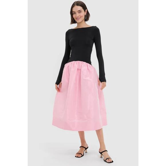 Anna October | Dresses | Anna October Light Pink Carolyn Midi Dress M ...